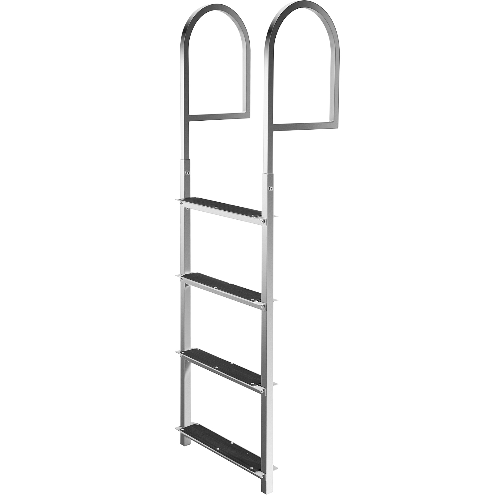 Vevor Aluminum Dock Ladder Boat Ladder 4-step 330lbs Capacity Fixed ...