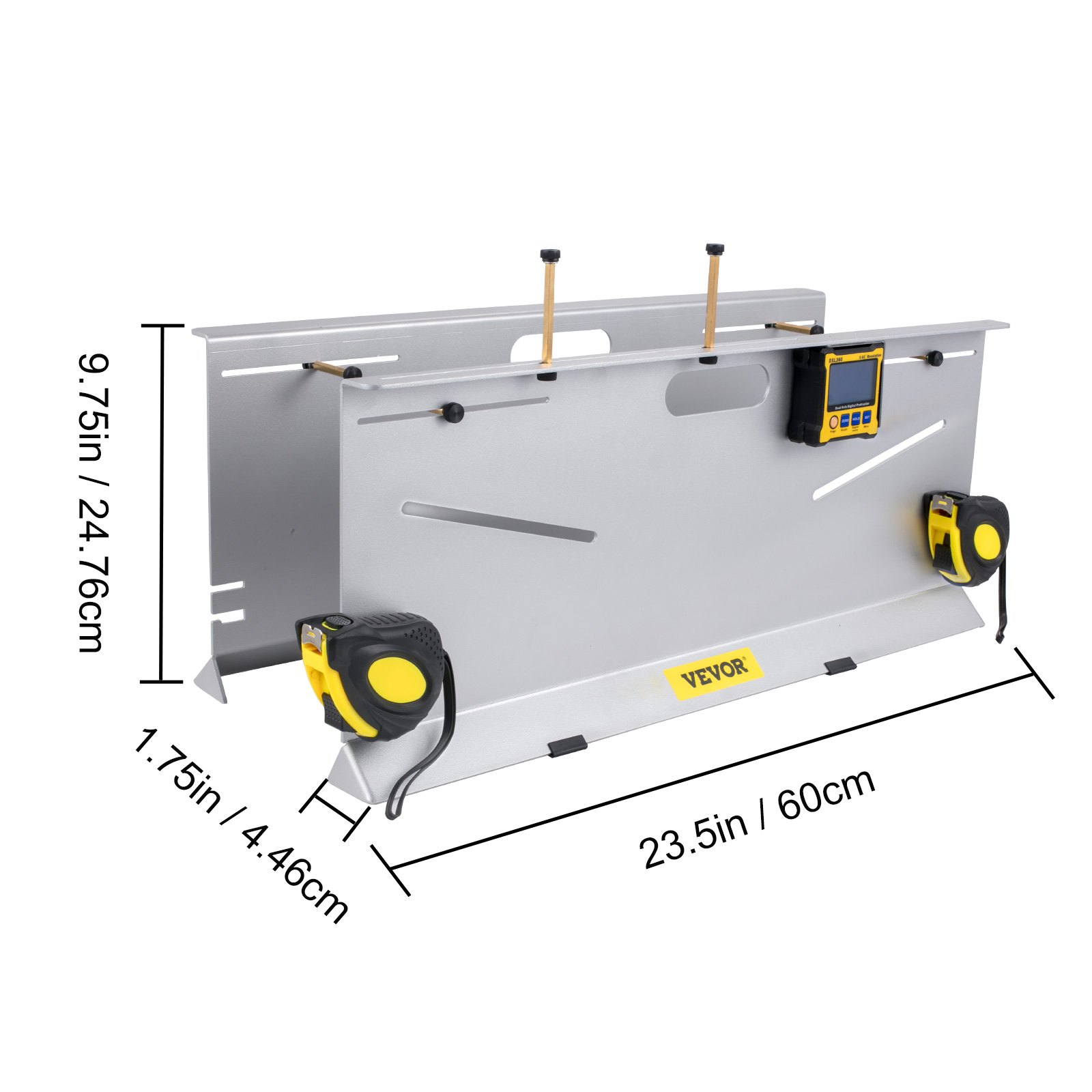 VEVOR Wheel Alignment Tool, 6 Probes Toe Plates, LED Toe Alignment ...