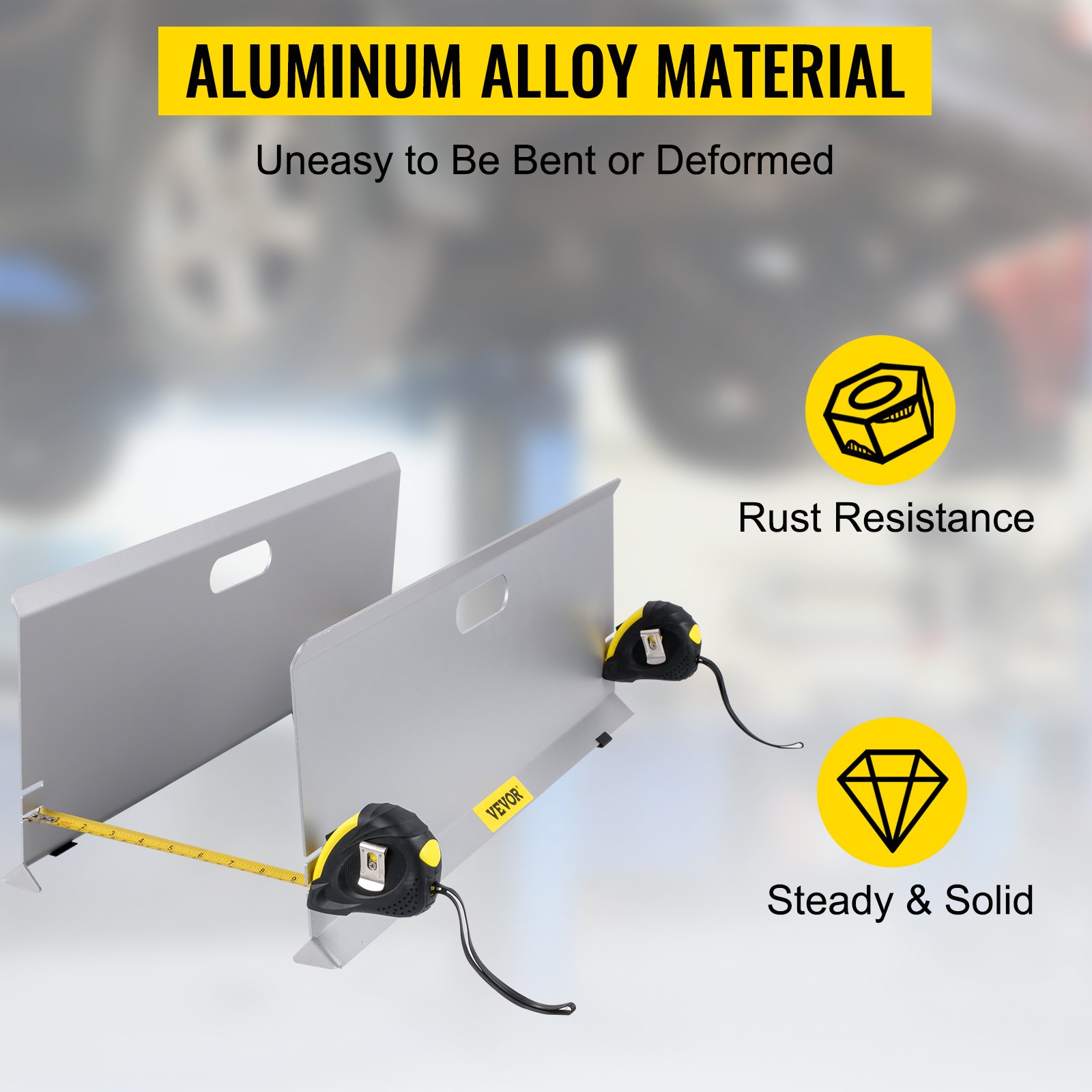 VEVOR Wheel Alignment Tool, Toe Plates without Probes, Aluminum Alloy ...