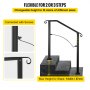 Iron Handrail Arch Step Hand Rail #2 Railing Rail Fits 2 Steps Paver ...