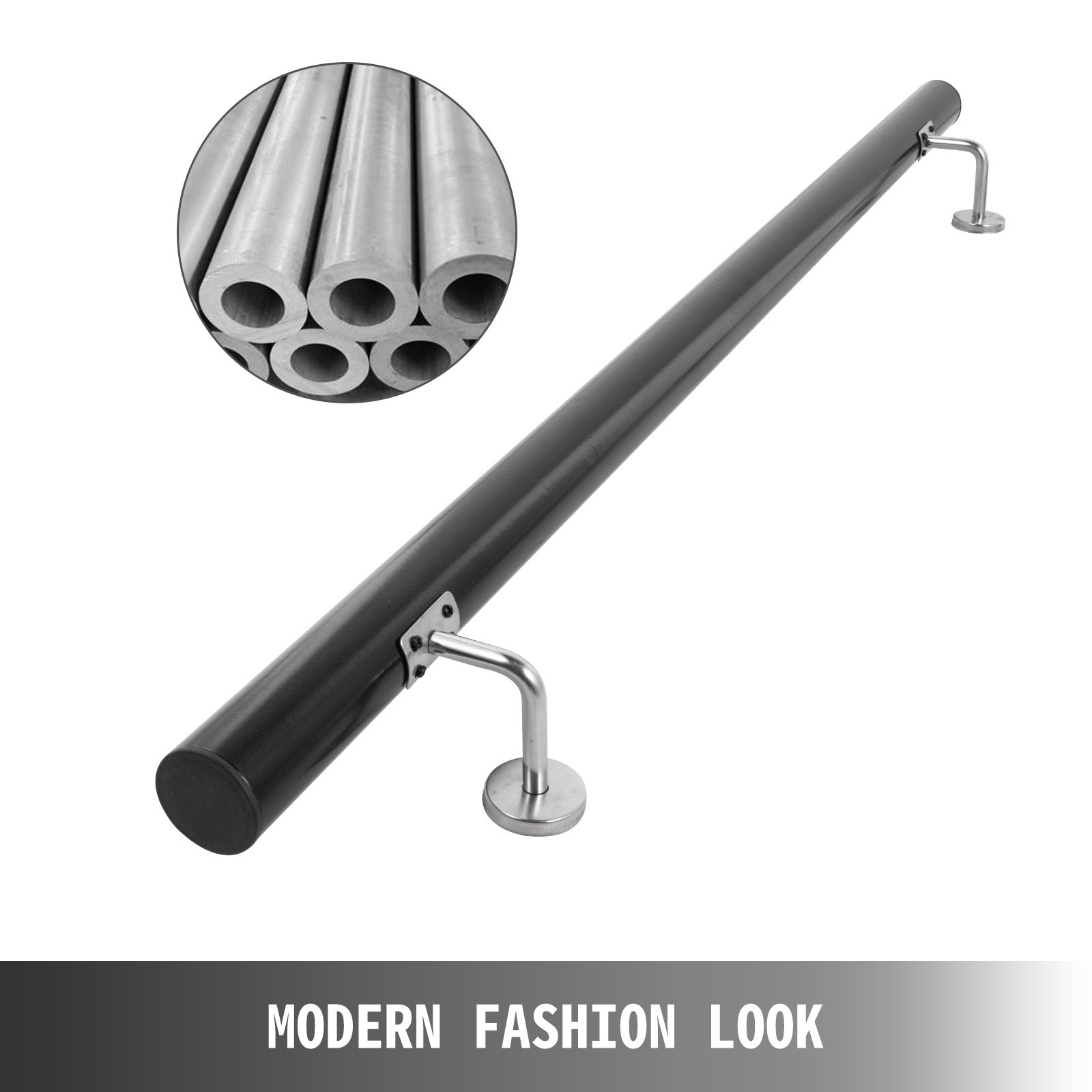 Stair Handrail Stair Rail 4ft Aluminum Alloy Handrail For Stairs 200lbs ...