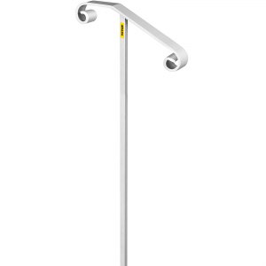 Single Post Handrail In-ground Single Post Handrail Fit 1-2 Steps Matte ...