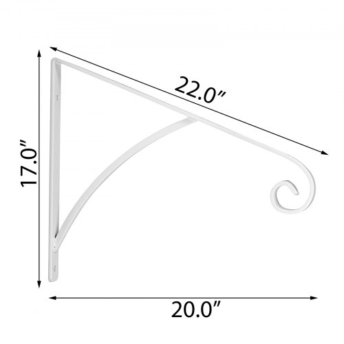 Iron Grab Rail Handrail Railing f/1-2 Steps White Stairs Support Bar ...