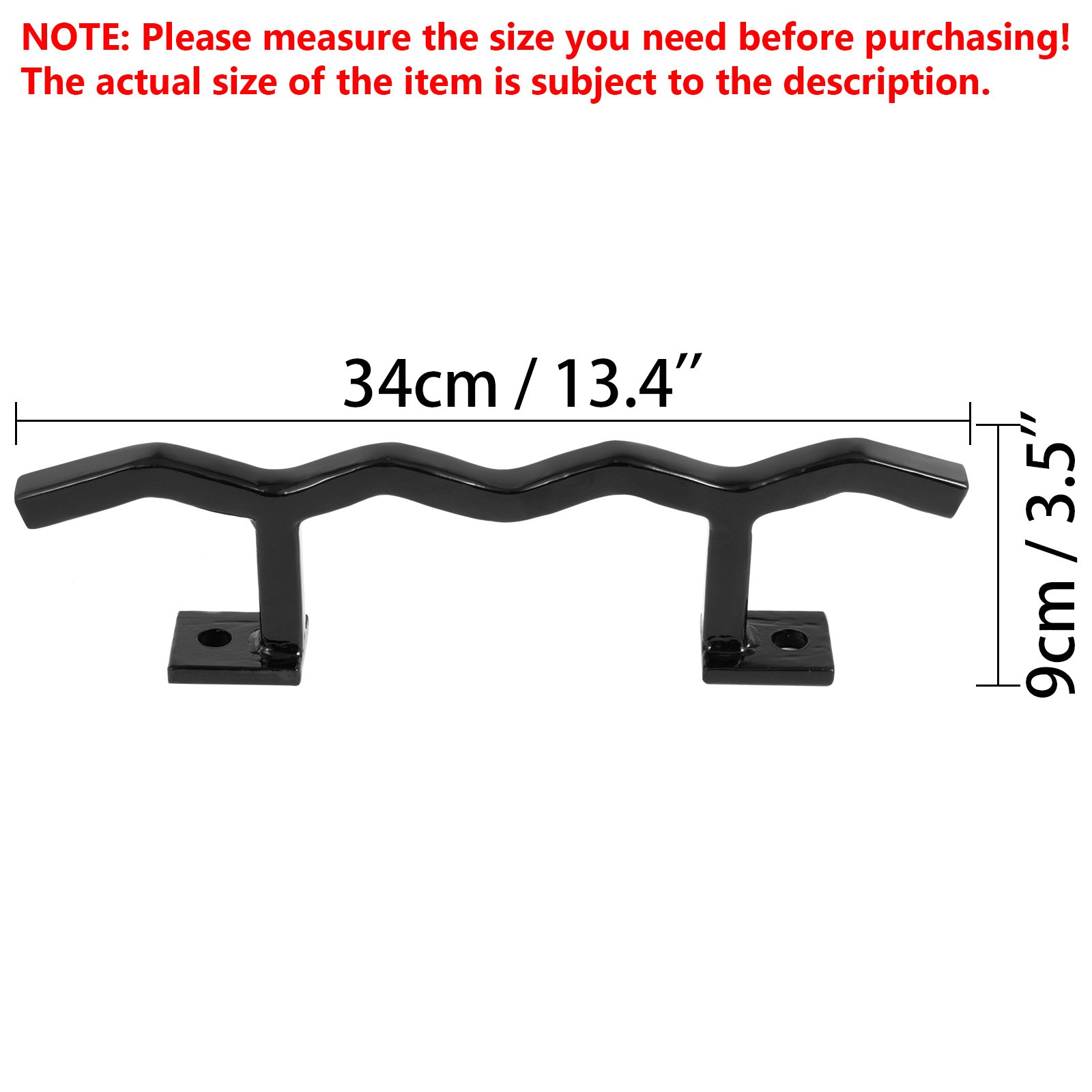 VEVOR Wrought Iron Handrail Wall Mounted Hand Railing, Black | VEVOR US