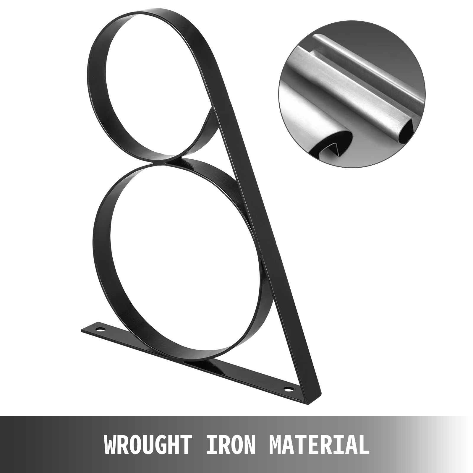 Handrail for Outdoor Step Wrought Iron Handrail Circle Shape Porch Deck ...