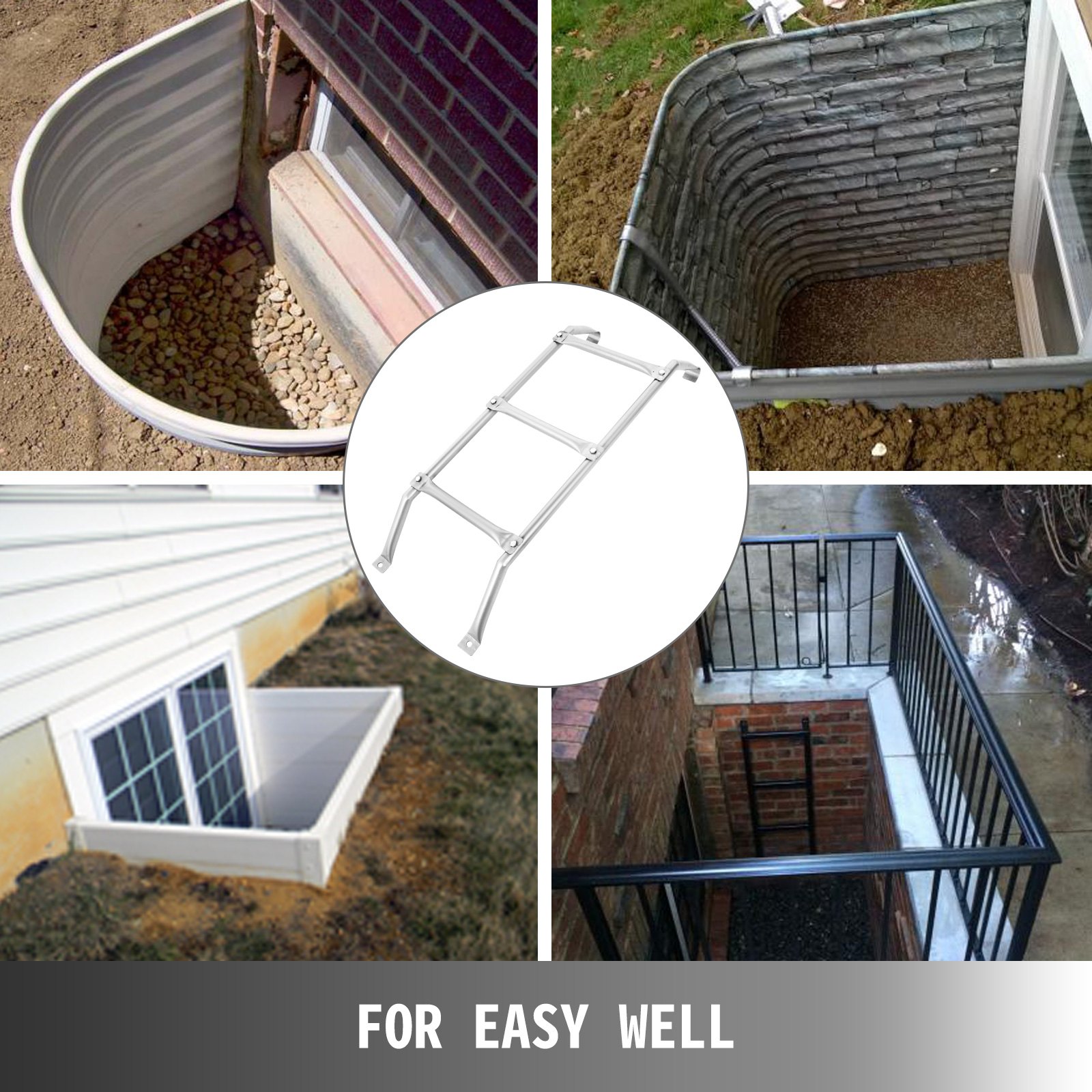 Egress Ladder Basement Basement Egress 4 Steps Window Well Ladder ...