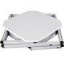 41.7" Spiral Tower Display Case Square Aluminum 10 Clear Panels Retail ...