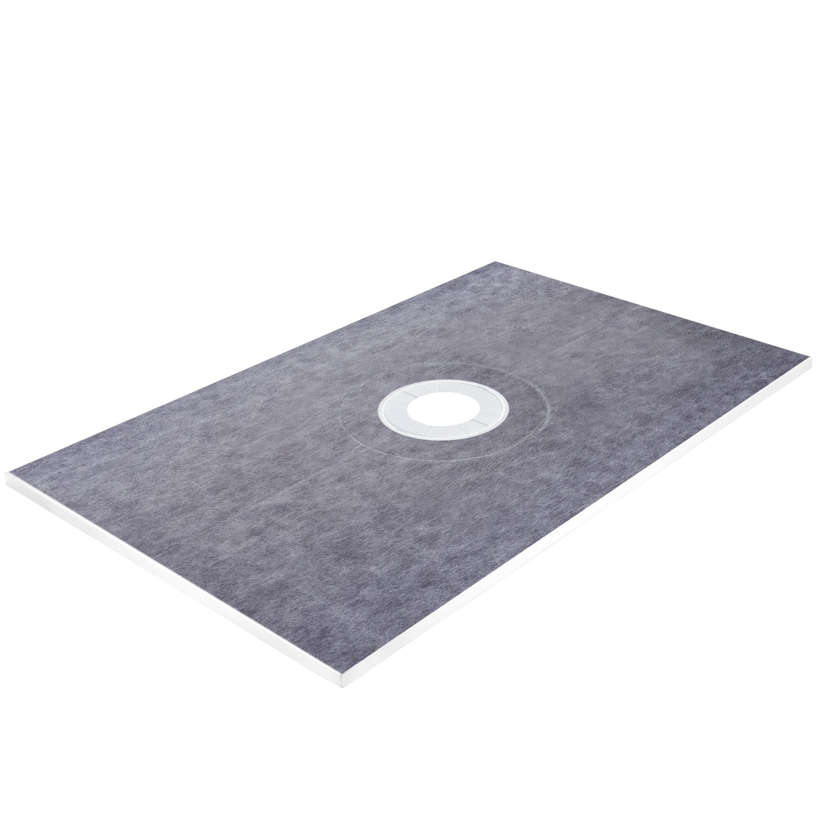 Vevor 48''x72'' Shower Kit With Shower Tray & Curb With Central Drain ...