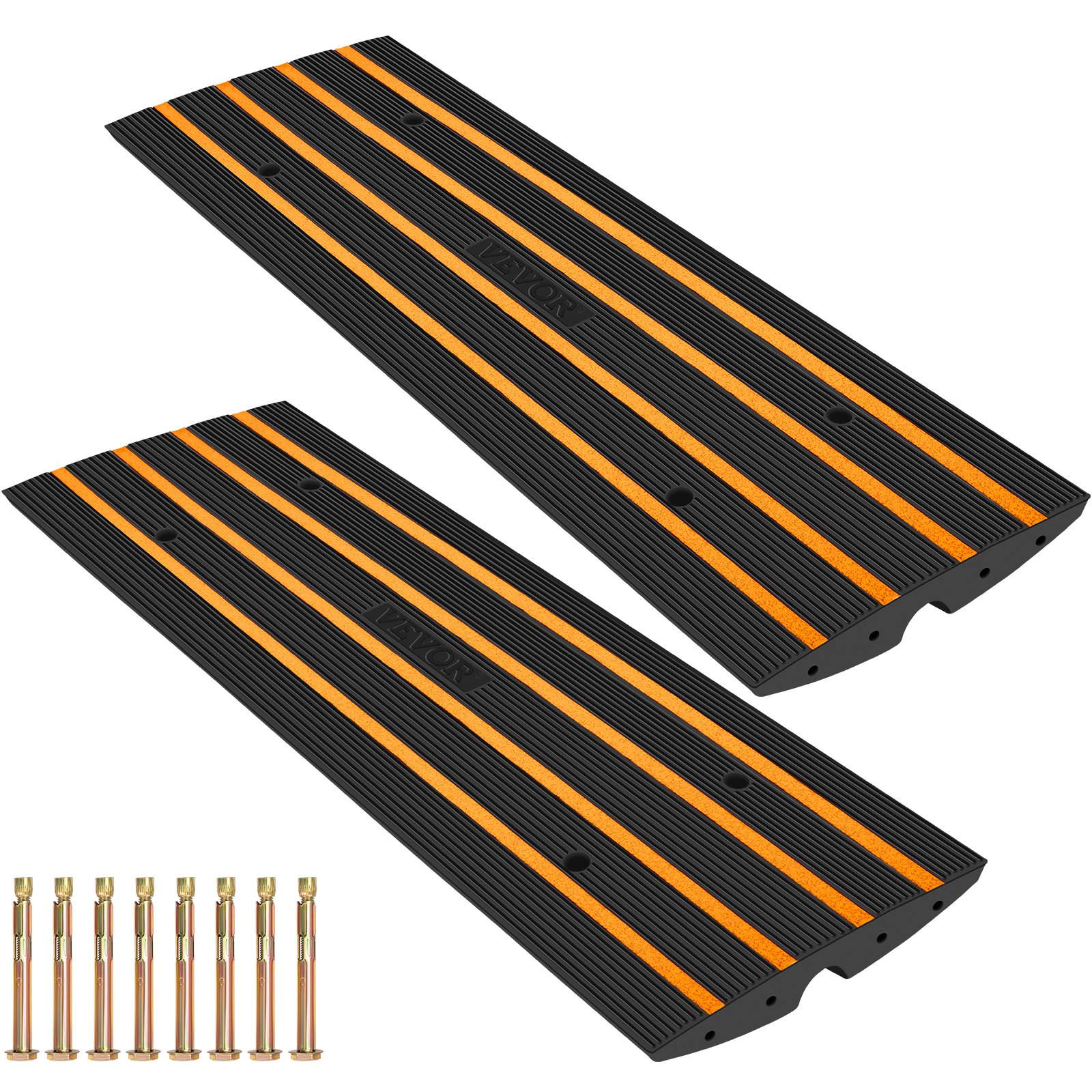 VEVOR Driveway Curb Ramp, 2 Pack 1 Channel Curb Bridge, 22046 Lbs ...