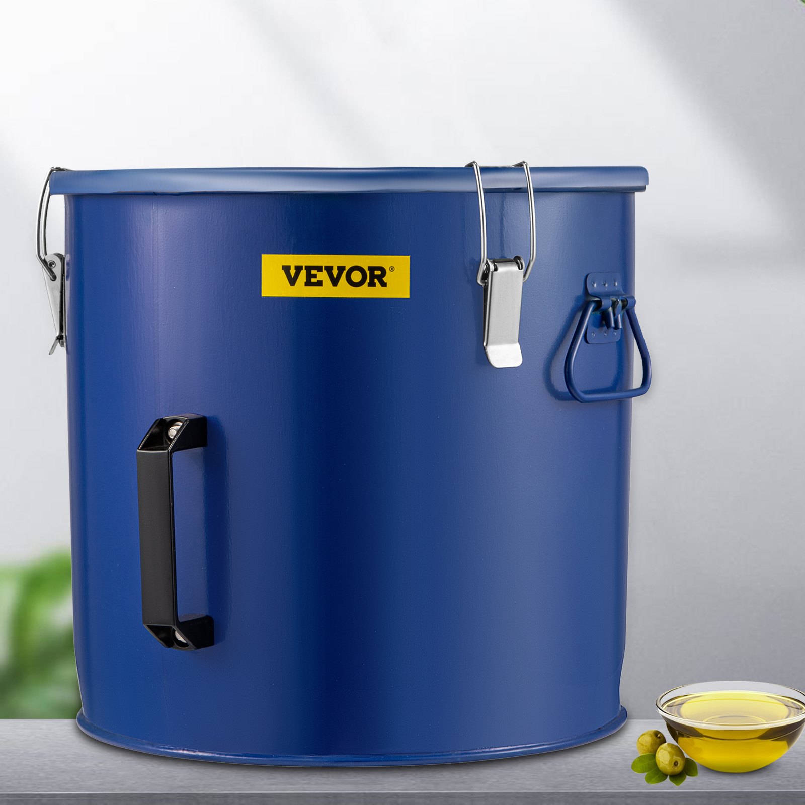 VEVOR Fryer Grease Bucket 8 Gal Oil Disposal Caddy Steel Fryer Oil ...