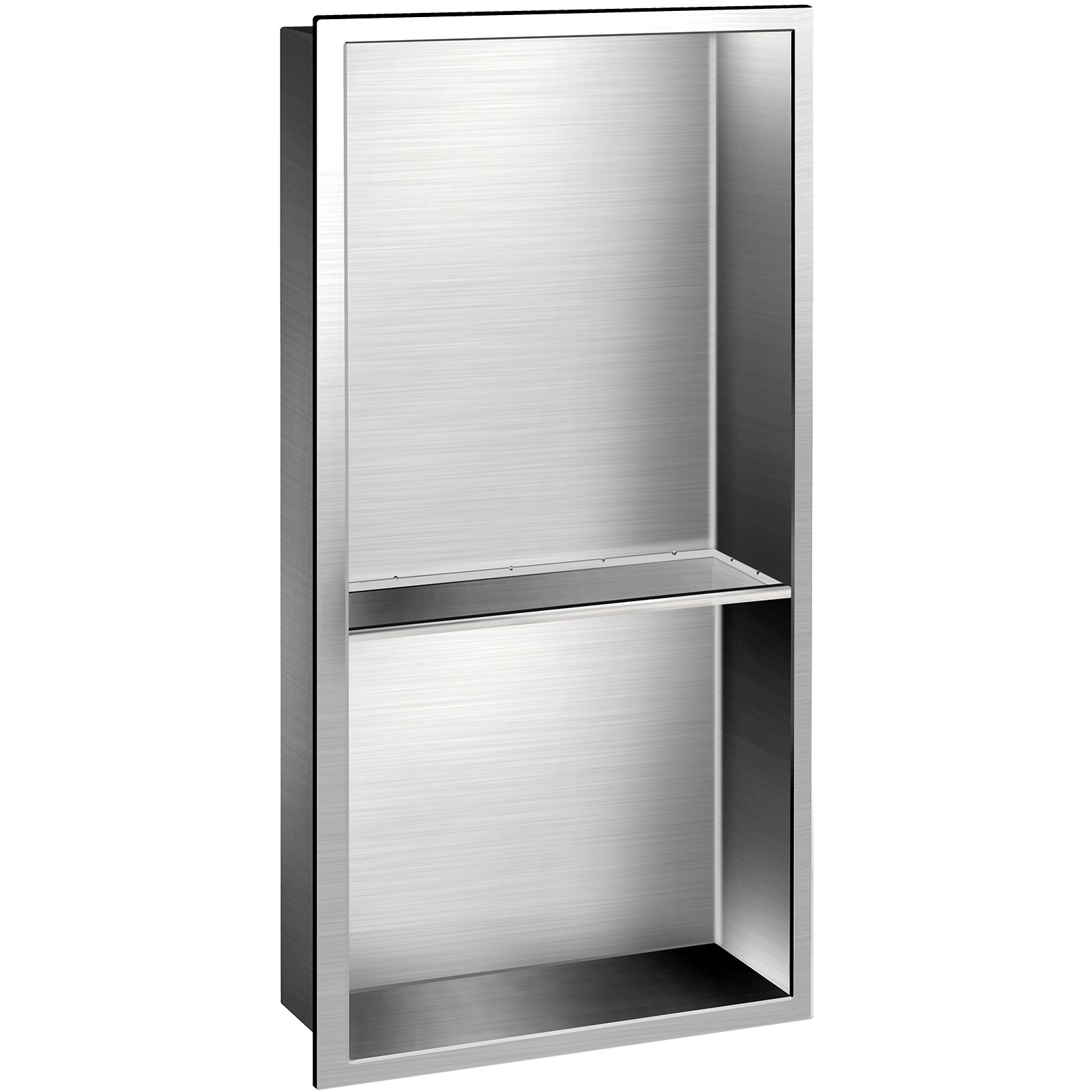 VEVOR Shower Niche Stainless Steel, 12''x 24''x 4'' Shower Wall Niche ...