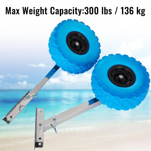 Boat Transom Launching Wheel Dolly Stainless Steel For Inflatable Boat ...