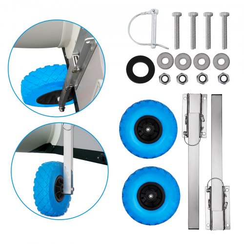 Boat Transom Launching Wheel Dolly Stainless Steel For Inflatable Boat ...