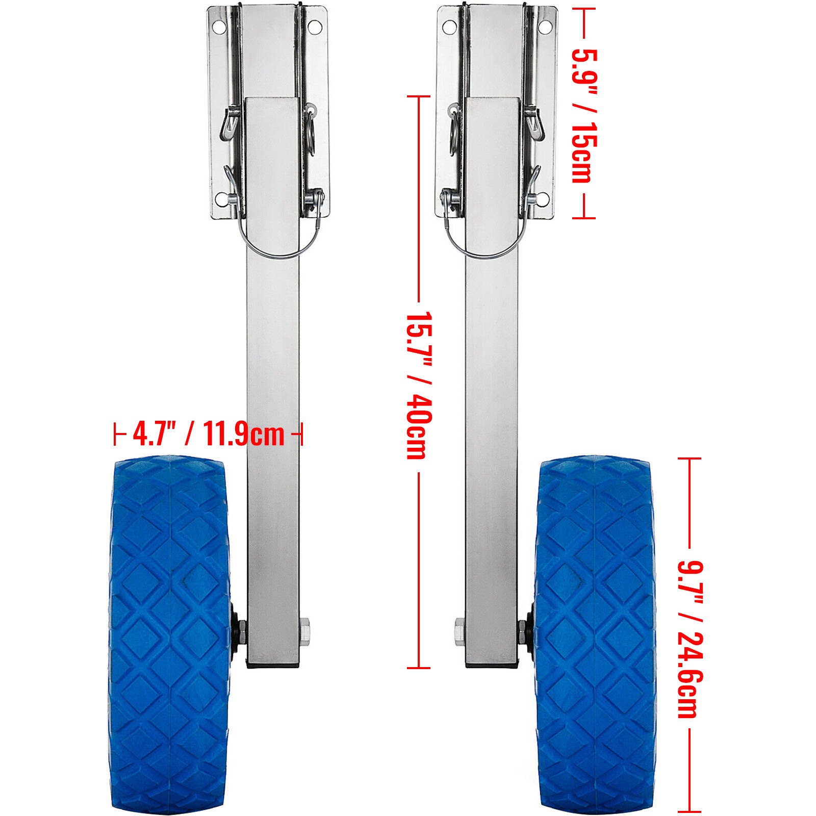 Boat Transom Launching Wheel Dolly Stainless Steel For Inflatable Boat ...
