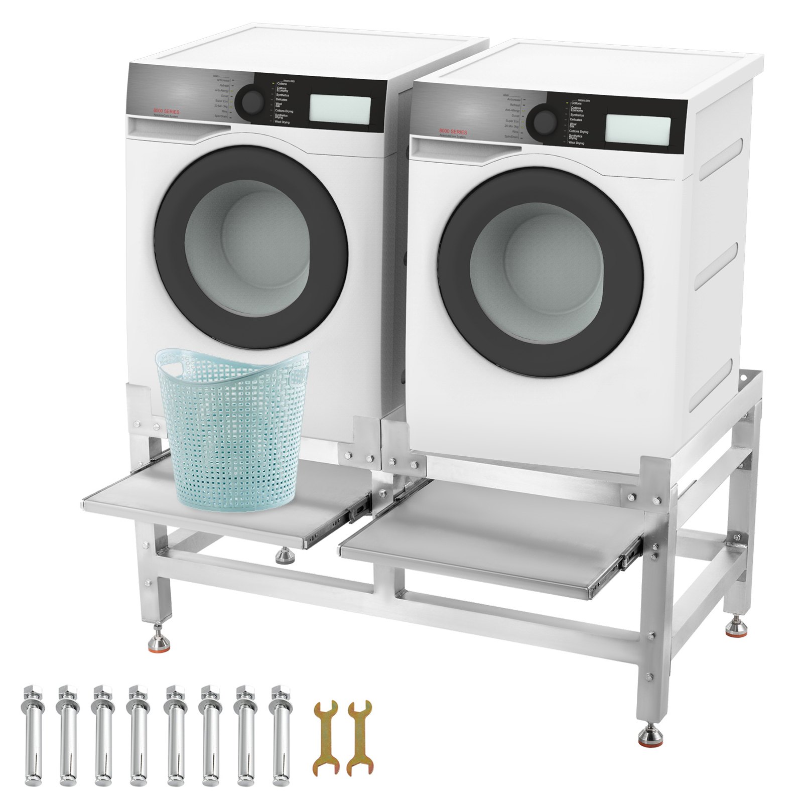 VEVOR VEVOR Washing Machine Stand 300LBS, Washer Pedestals 25x25Inch ...