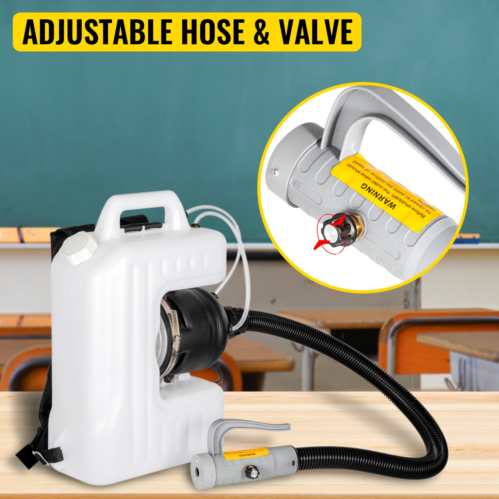 VEVOR Electric Fogger Machine 2.6GAL Backpack Sprayer 1200W Backpack ...