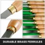 8pcs/set Wood Lathe Chisel Set Steel Turning Tools High Speed Wood Box ...
