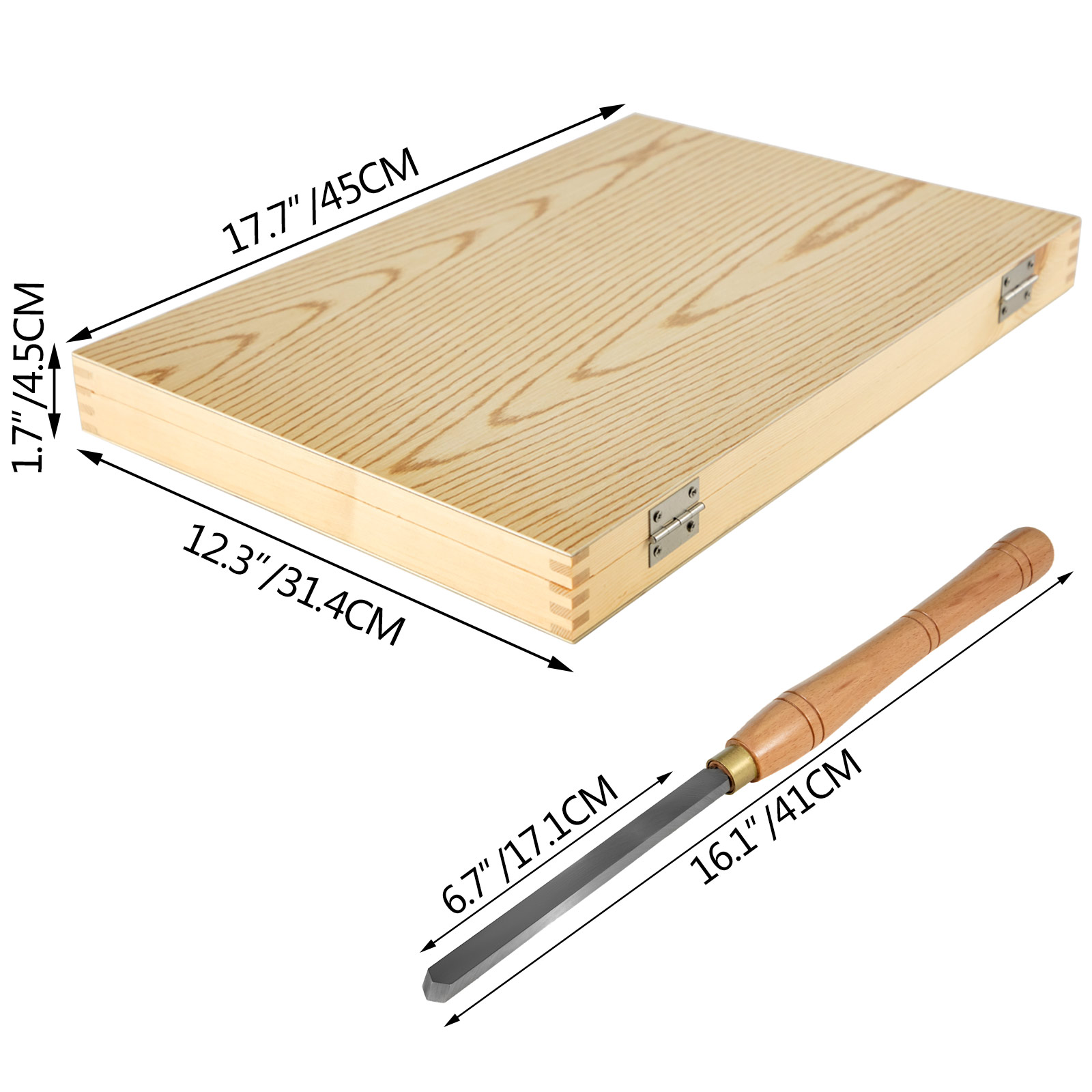 8pcs/set Wood Lathe Chisel Set Steel Turning Tools High Speed Wood Box ...