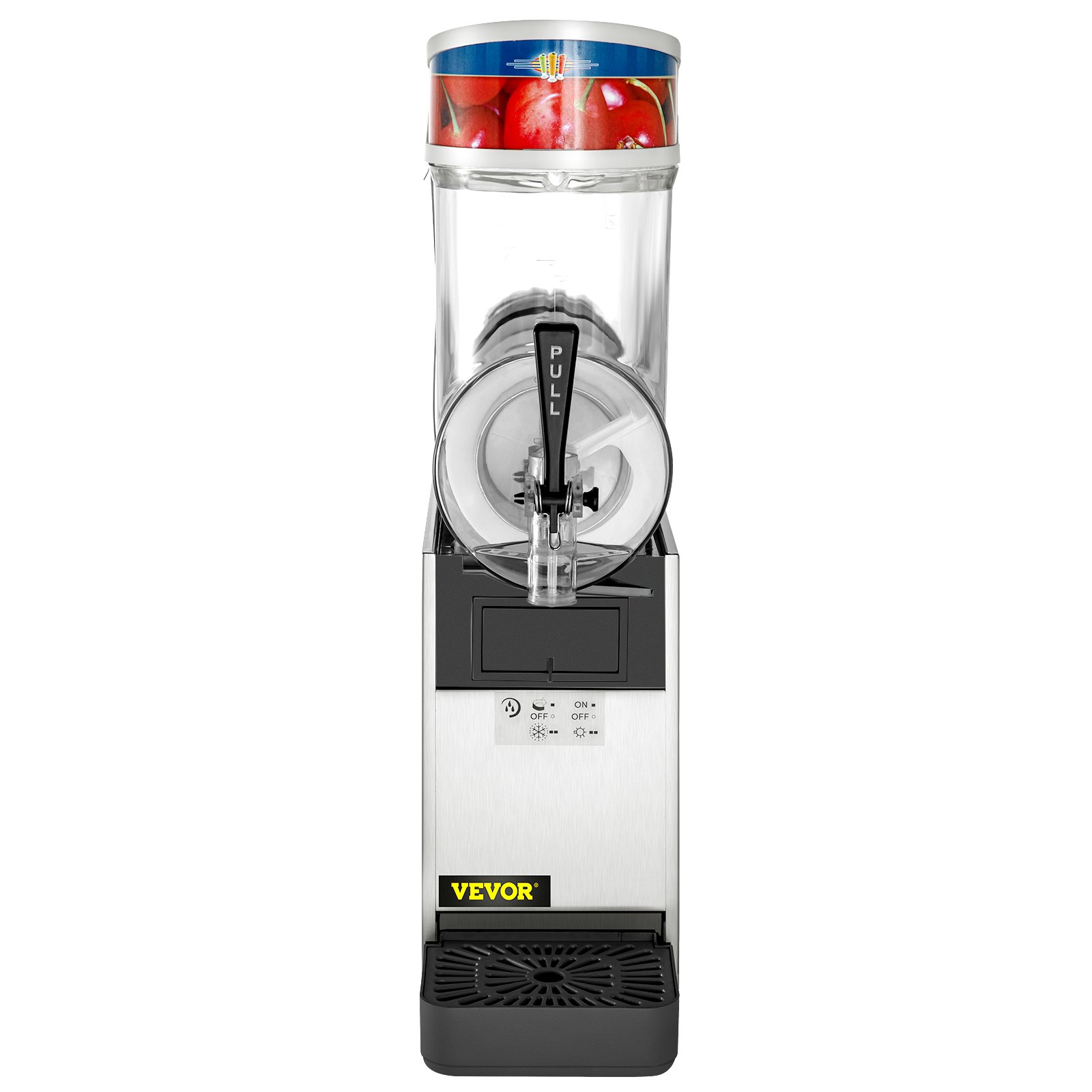 VEVOR Commercial Slushy Machine, 12L/3.2 Gallons Food-Grade PC Tank ...