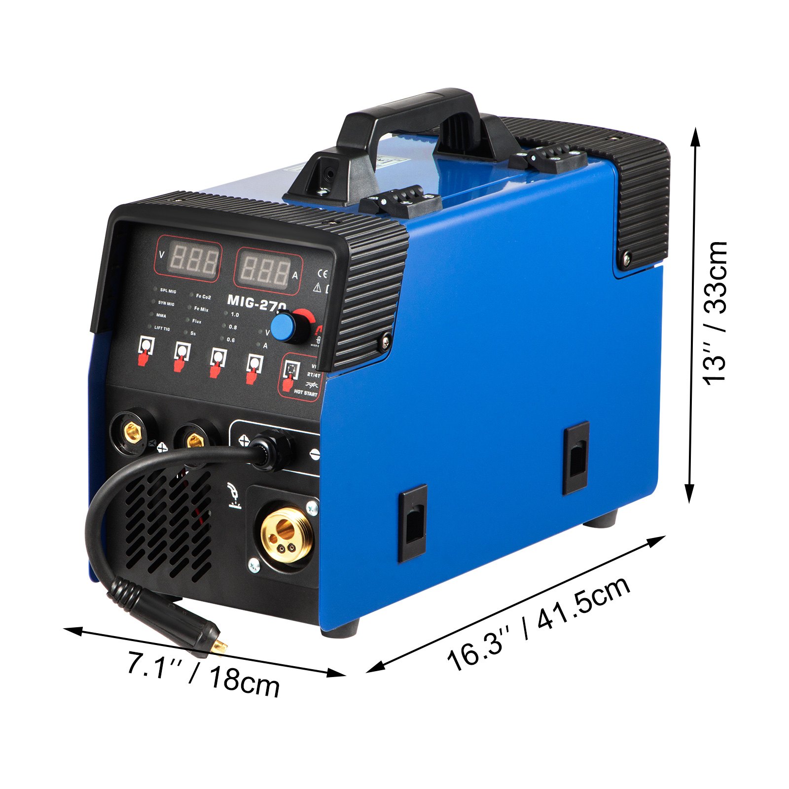 VEVOR VEVOR 270Amp Welder MIG ARC TIG Welding Machine Gas / Gasless ...