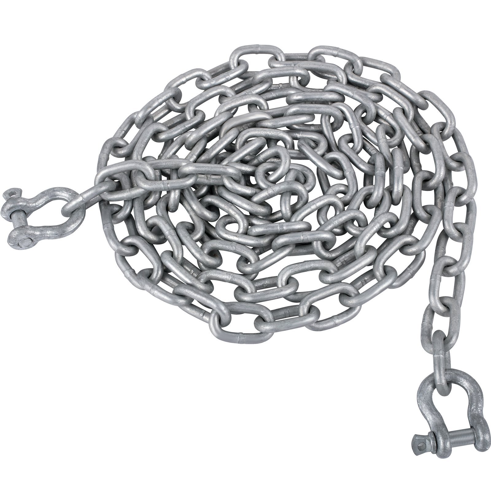 VEVOR Anchor Chain, 20' x 5/16" Galvanized Steel Chain, 3/8" Anchor ...