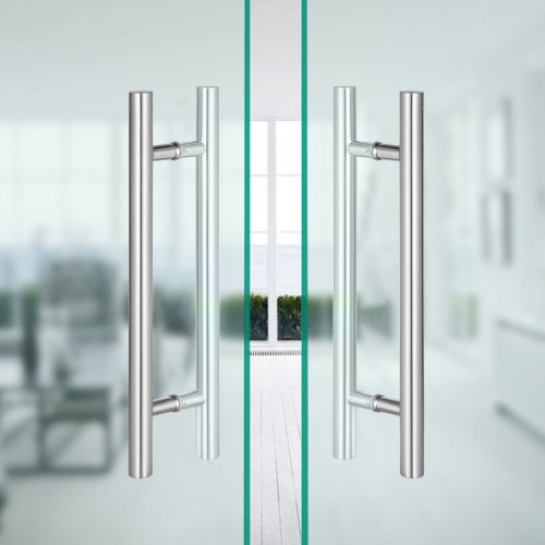 Commercial Door Pull Handles 24'' Stainless Steel For Wood/glass Doors ...