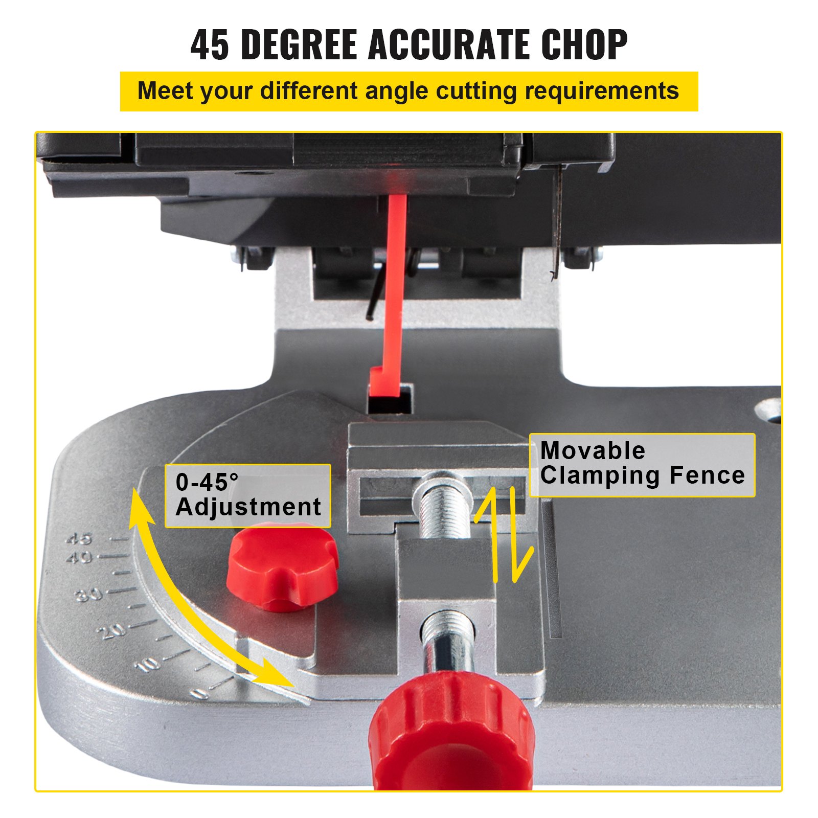 VEVOR VEVOR Mini Miter Cut-off Chop Saw Mini Miter Saw Benchtop w/ 2-5/ ...
