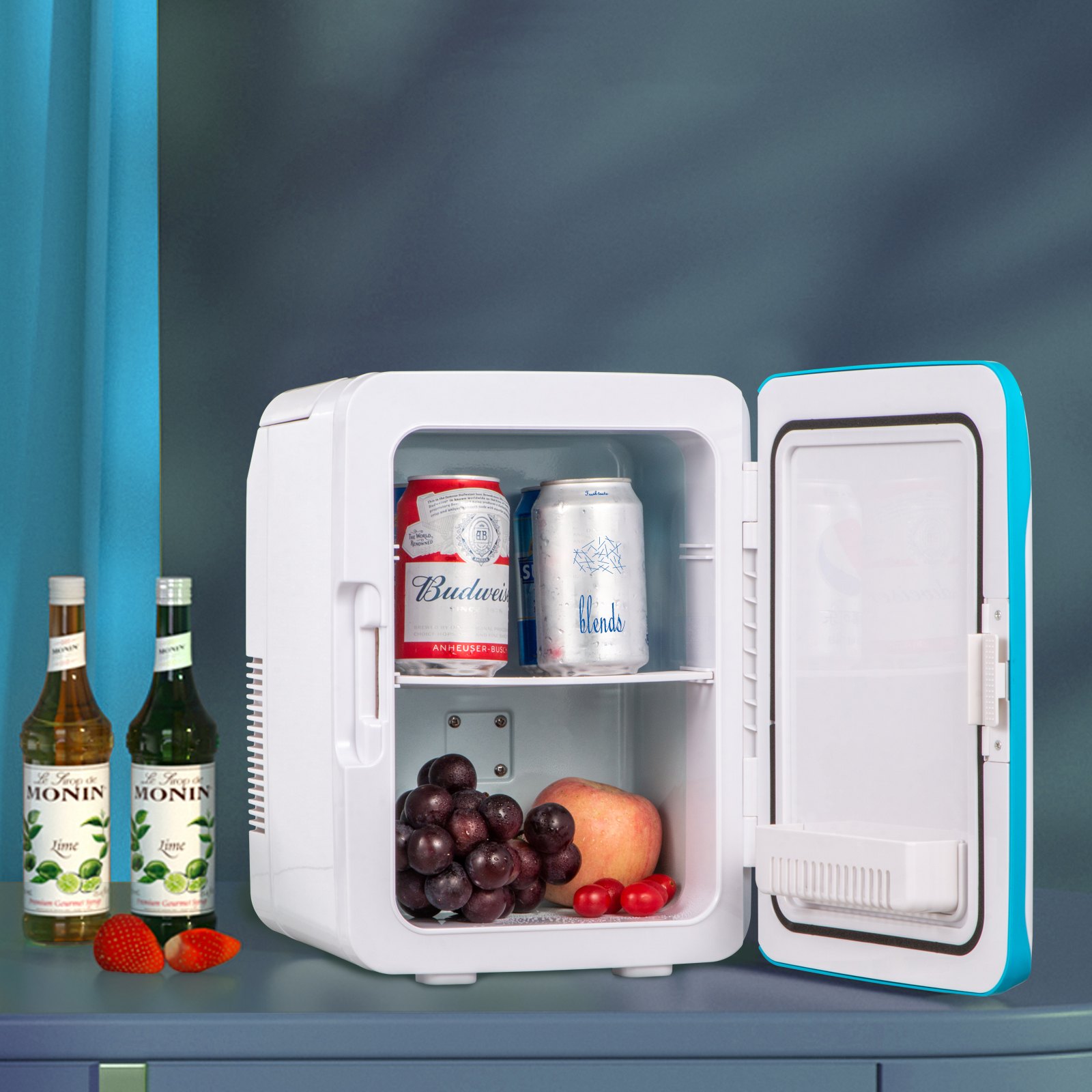 VEVOR Mini Fridge (3 Colors for Choice) 10 Liter/12 Can AC/DC Portable ...