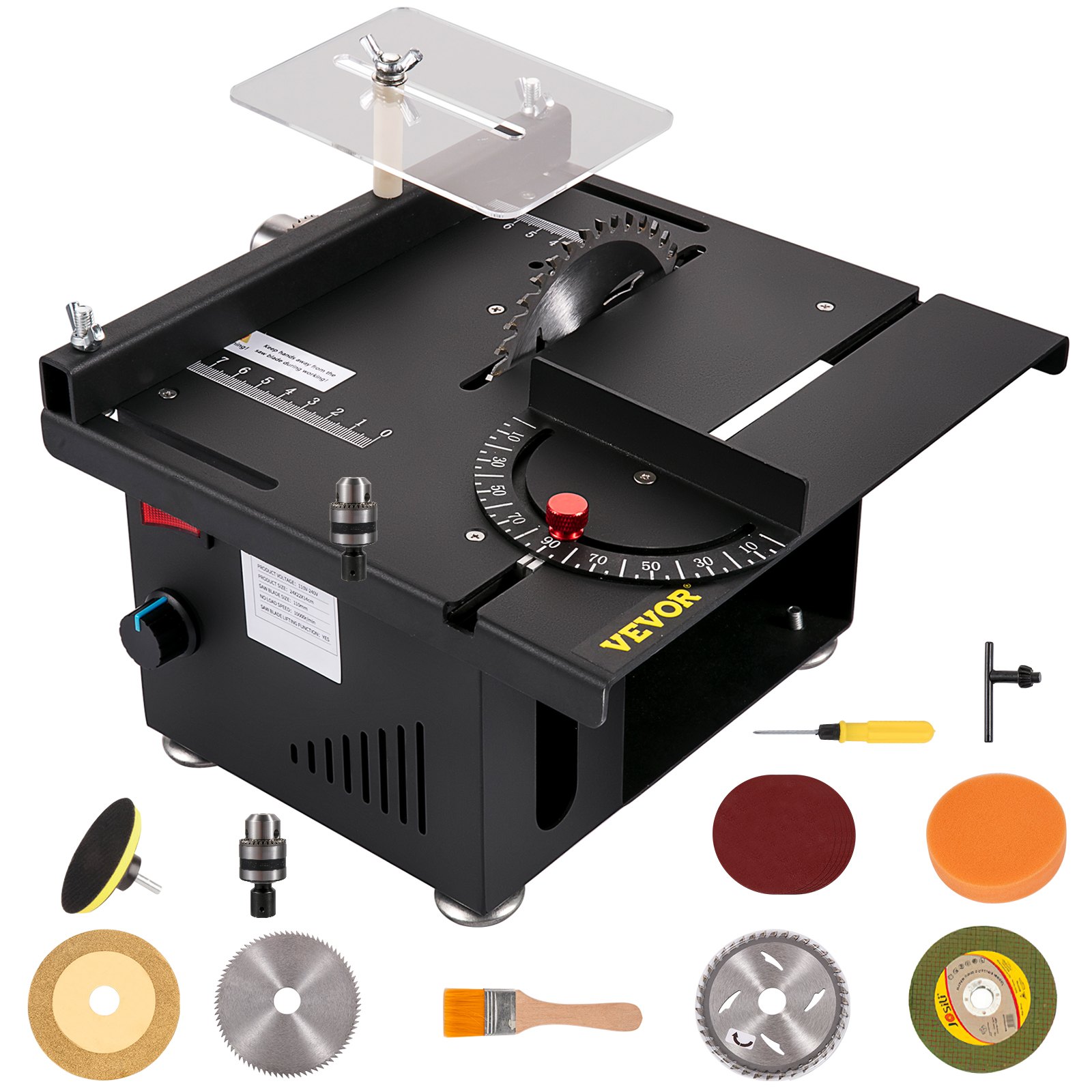 VEVOR VEVOR Mini Table Saw Multifunctional Woodworking 10000RPM Saw ...