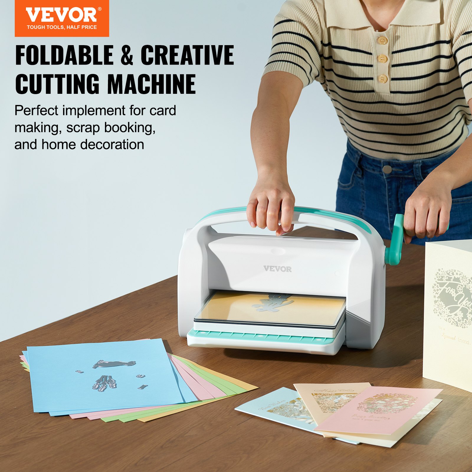 VEVOR VEVOR Manual Die Cutting Embossing Machine 9" Opening For Art ...
