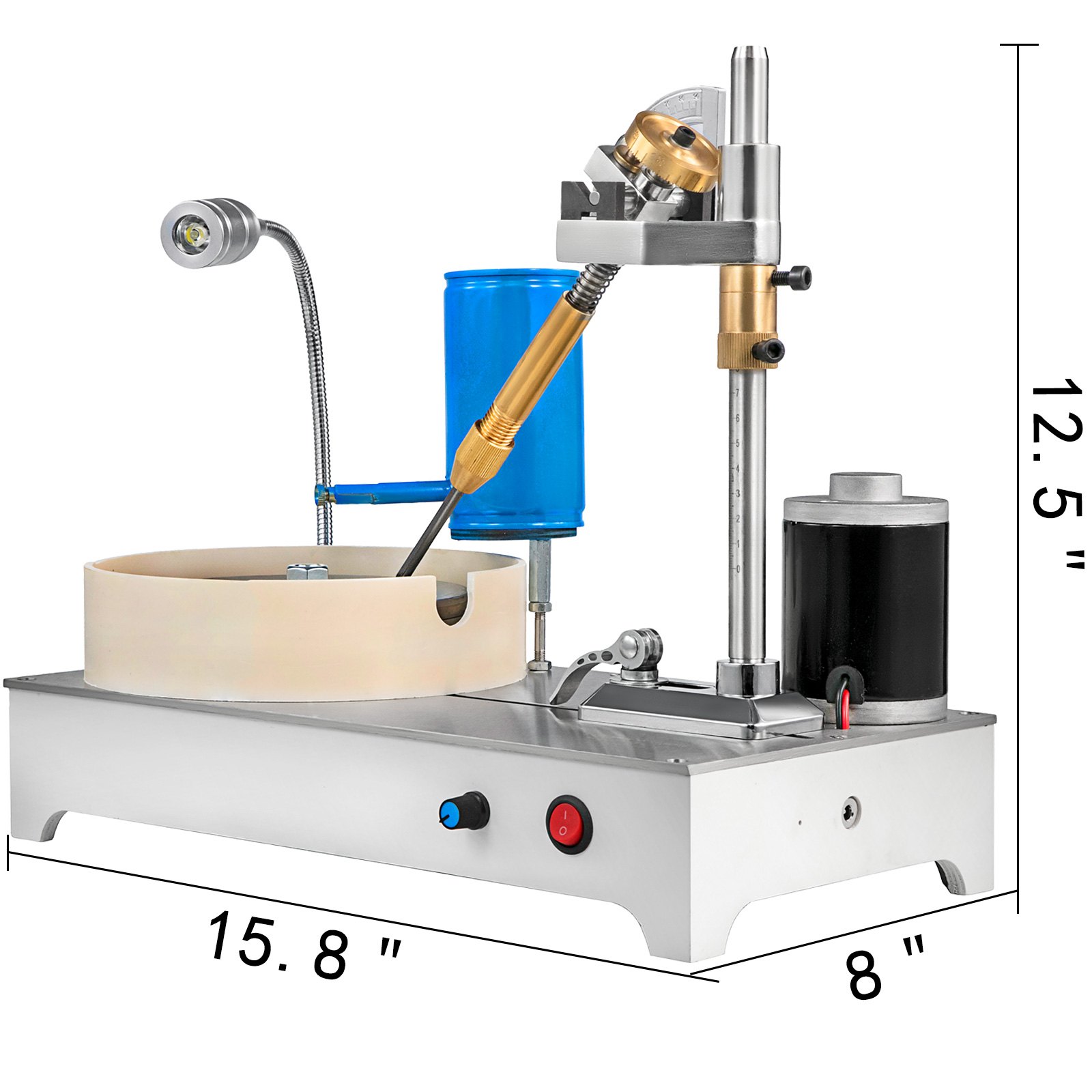 VEVOR VEVOR Gem Faceting Machine 1800RPM Rock Polisher Lapidary ...