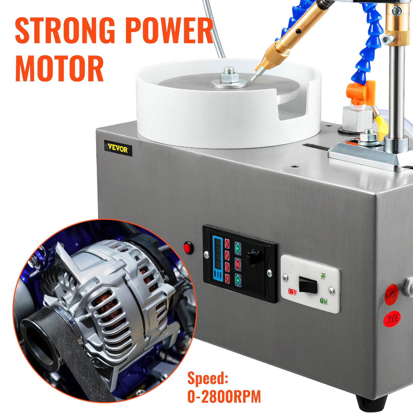 VEVOR Gem Faceting Machine 180W Jade Grinding Polishing Machine 3000RPM ...