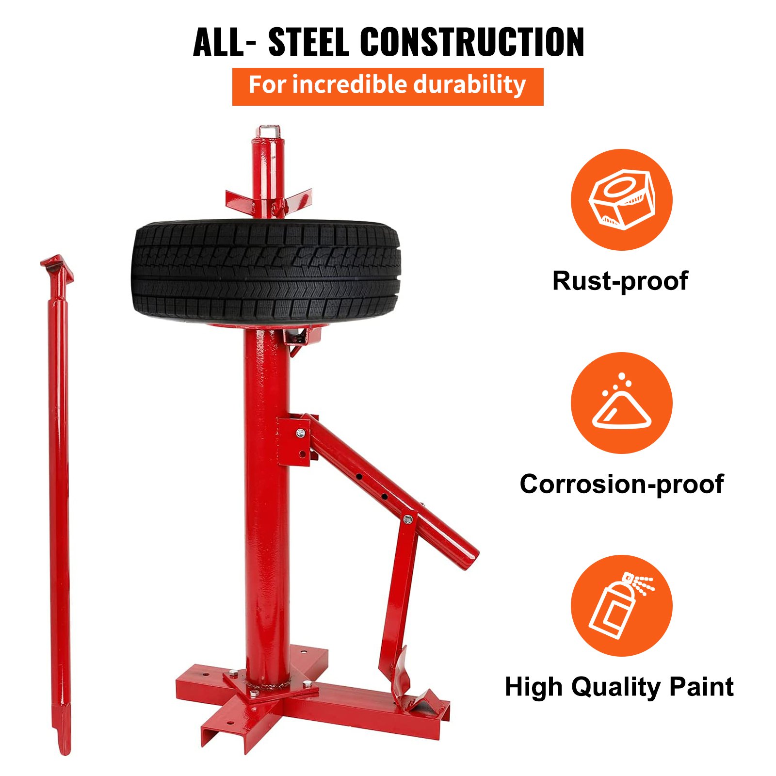VEVOR Manual Tire Changer, Portable Hand Bead Breaker Mounting Tool for ...