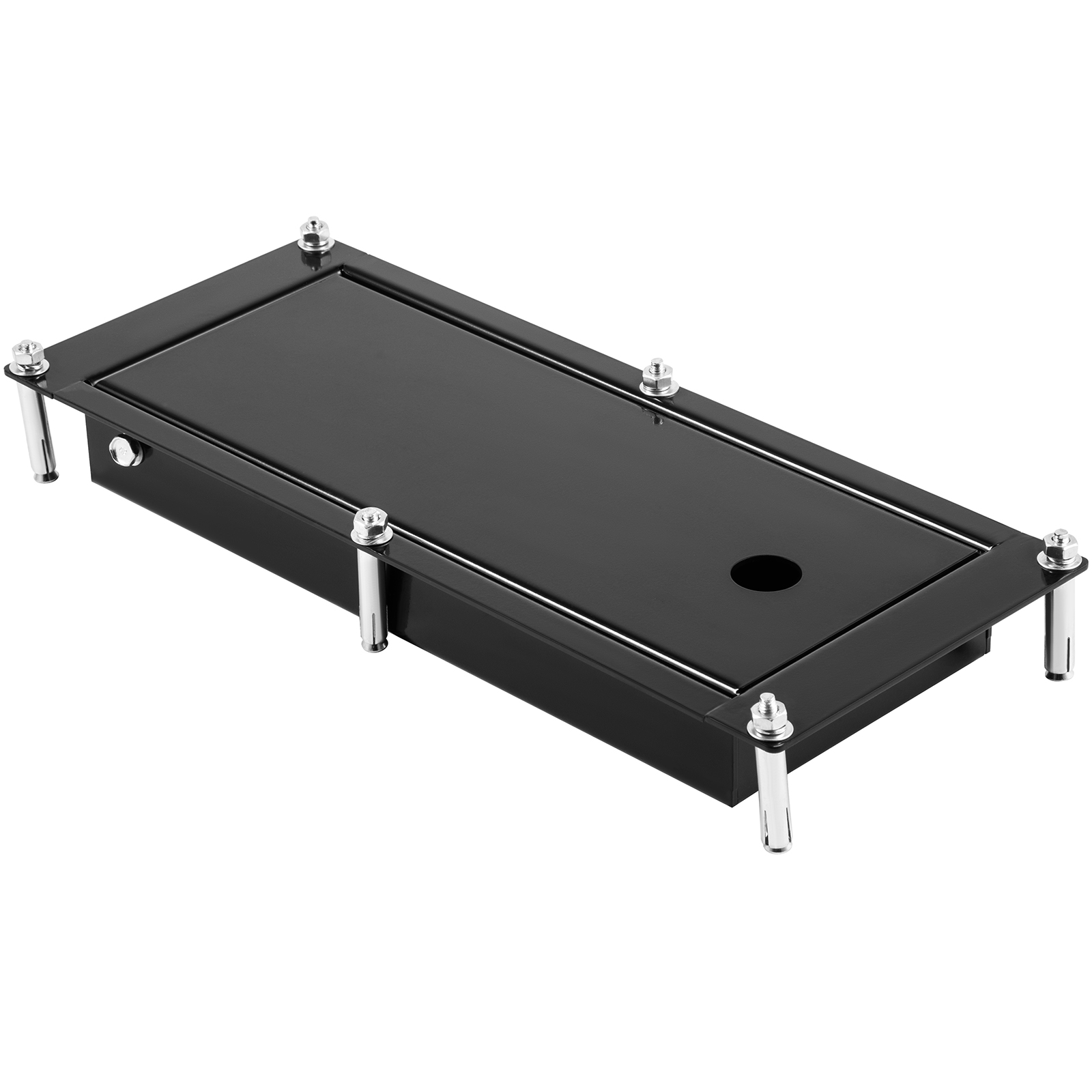 Vevor Recessed Motorcycle Trailer Wheel Chock 24" Foldable Steel Front ...