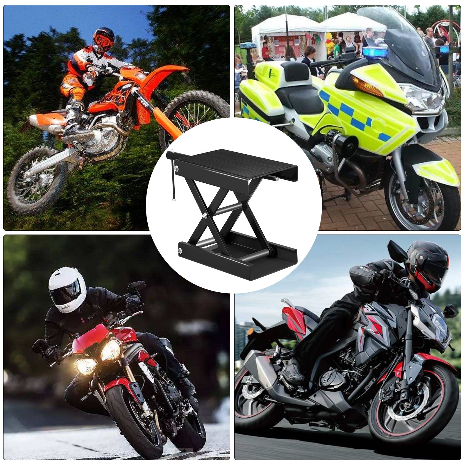 VEVOR VEVOR Motorcycle Jack 1100lbs, Motorcycle Scissor Lift Jack with ...