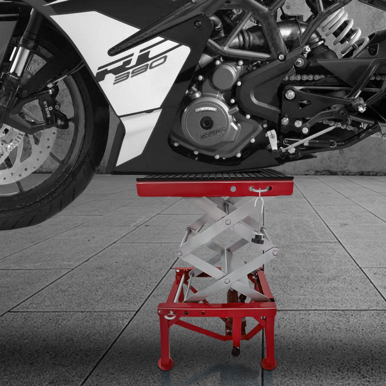 VEVOR Motorcycle Jack, Hydraulic Motorcycle Scissor Jack with 300LBS ...