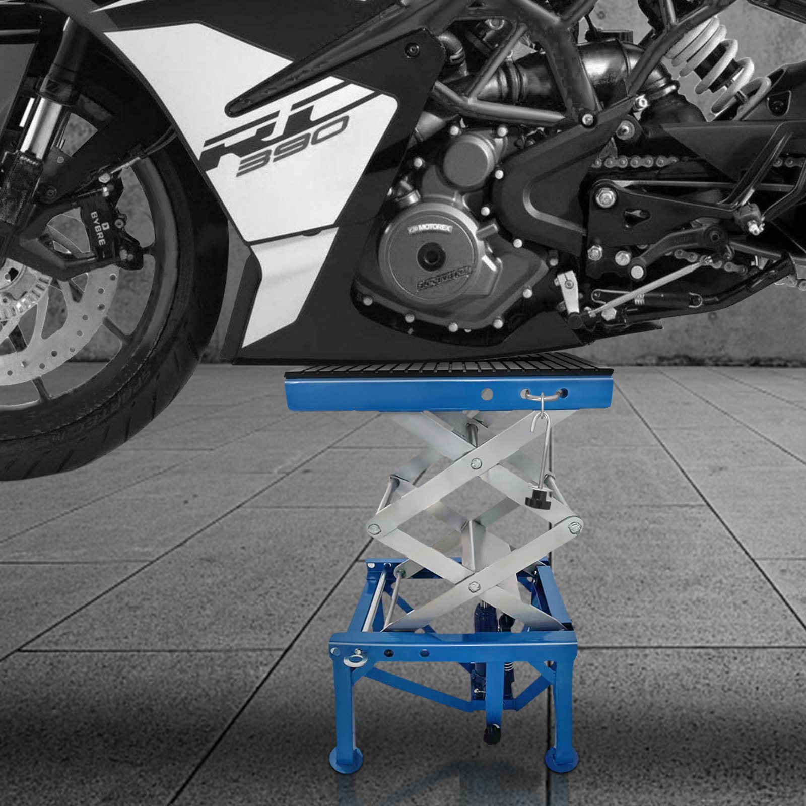 VEVOR 300LBS Motorcycle Jack, Hydraulic Motorcycle Scissor Jack ...