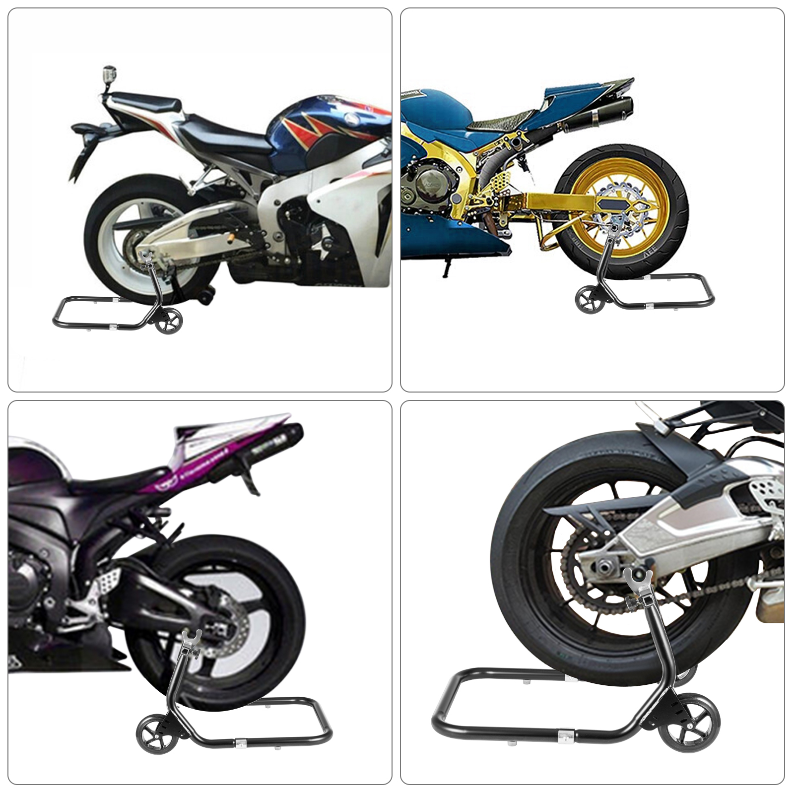 VEVOR Vevor Motorcycle Stand, Rear Stand Type C, Rear Wheel Stand ...