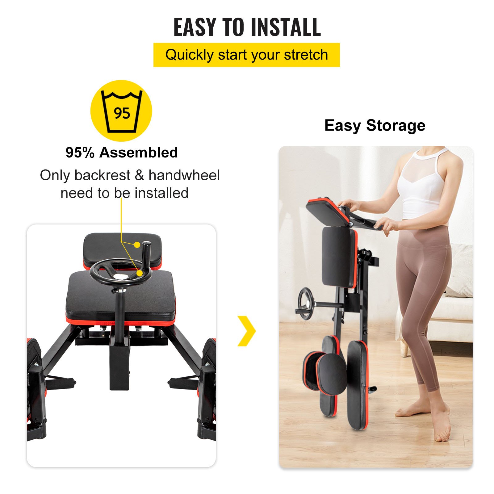 New In Box Leg Stretcher Machine For Fitness ！！！ | VEVOR US