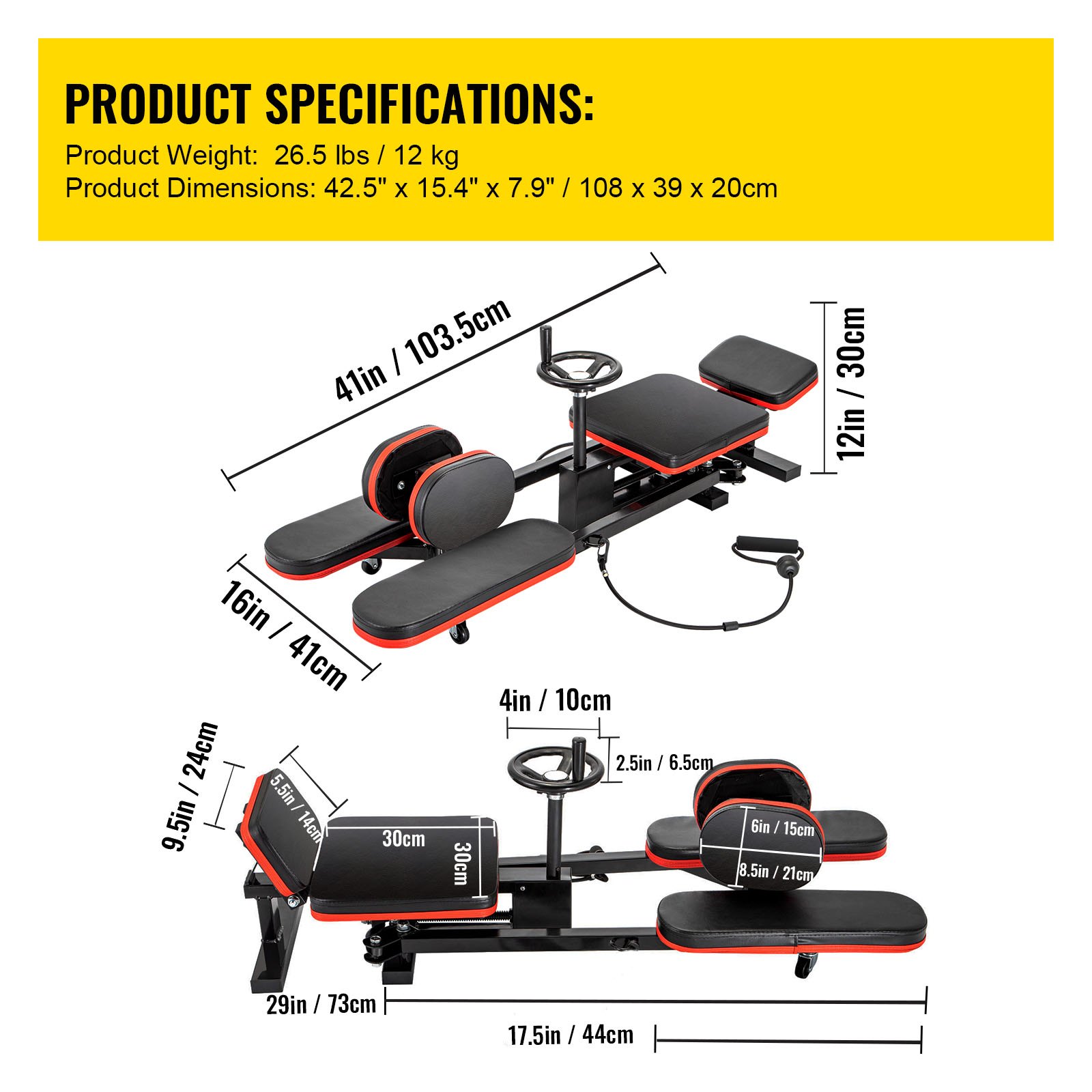 New In Box Leg Stretcher Machine For Fitness ！！！ | VEVOR US