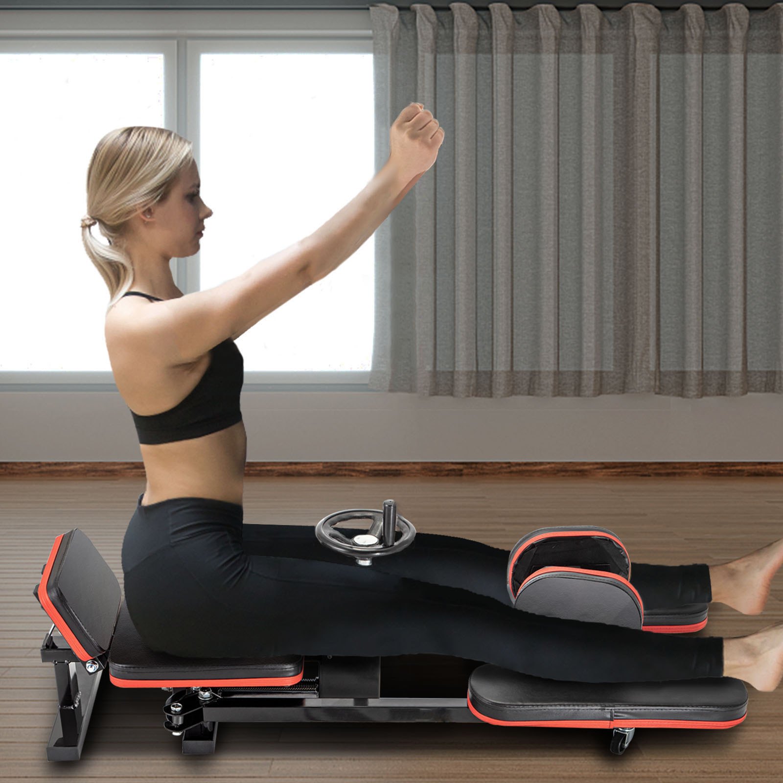 VEVOR Pro Leg Stretcher, 220LBS Leg Stretch Machine, Heavy Duty Steel ...