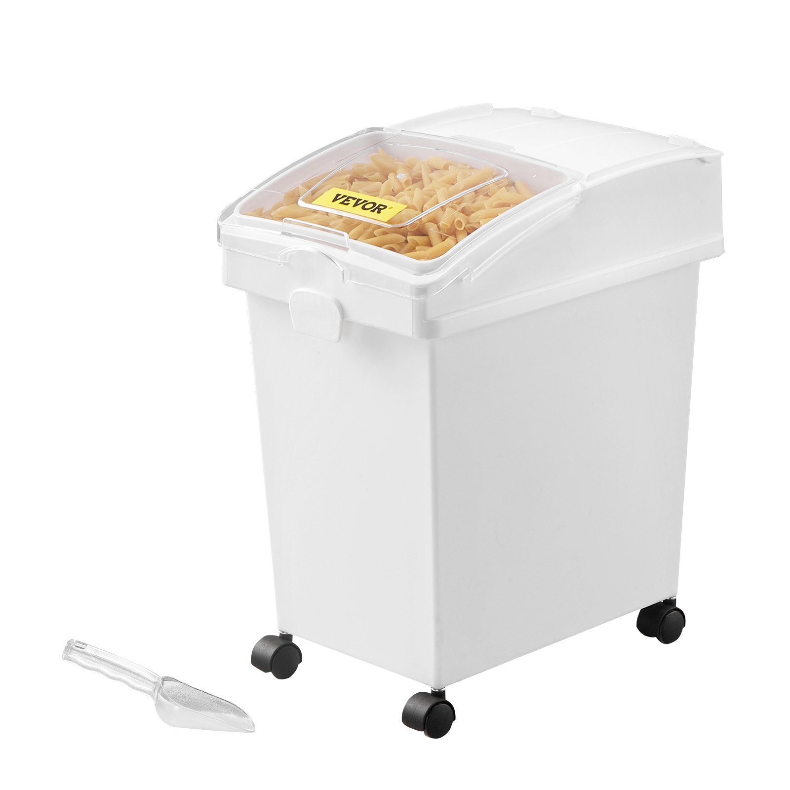 VEVOR Ingredient Bin, 6.6 Gallons Capacity Ingredient Storage Bin, 3 ...