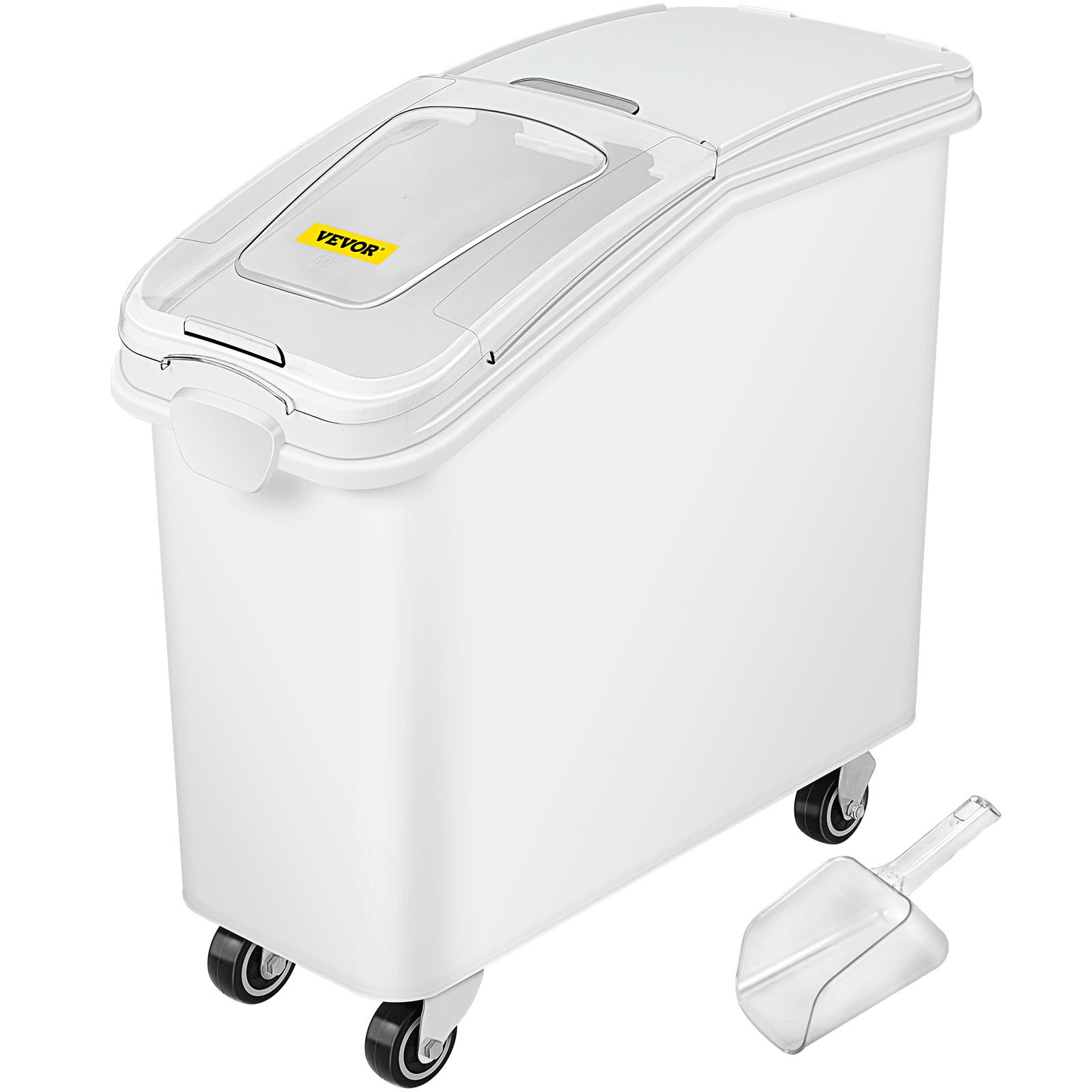 Ingredient Bin With Casters 21 Gallon Mobile Restaurant Kitchen Flour ...