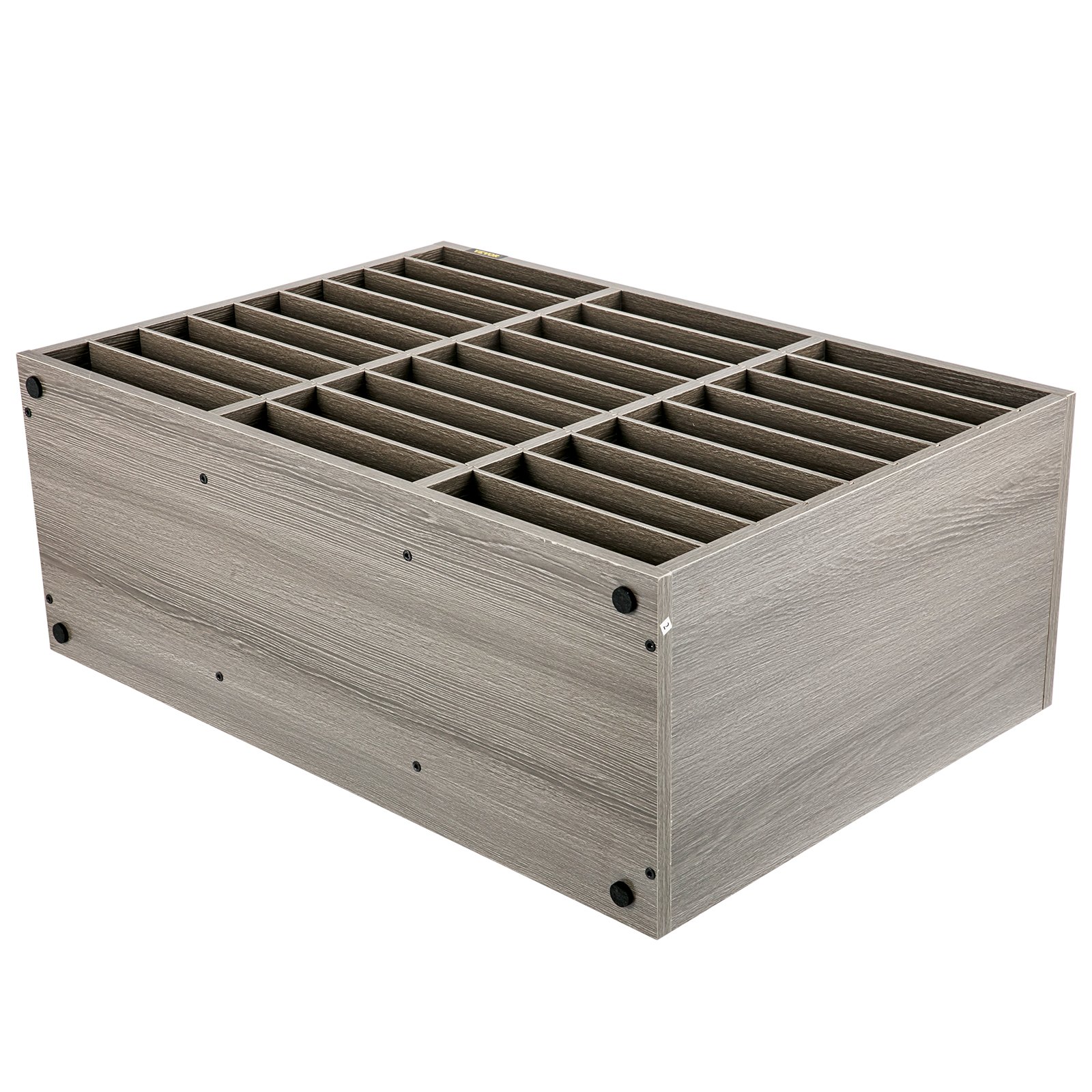 VEVOR 27 Compartments Wood Literature Organizer, Adjustable Shelves ...