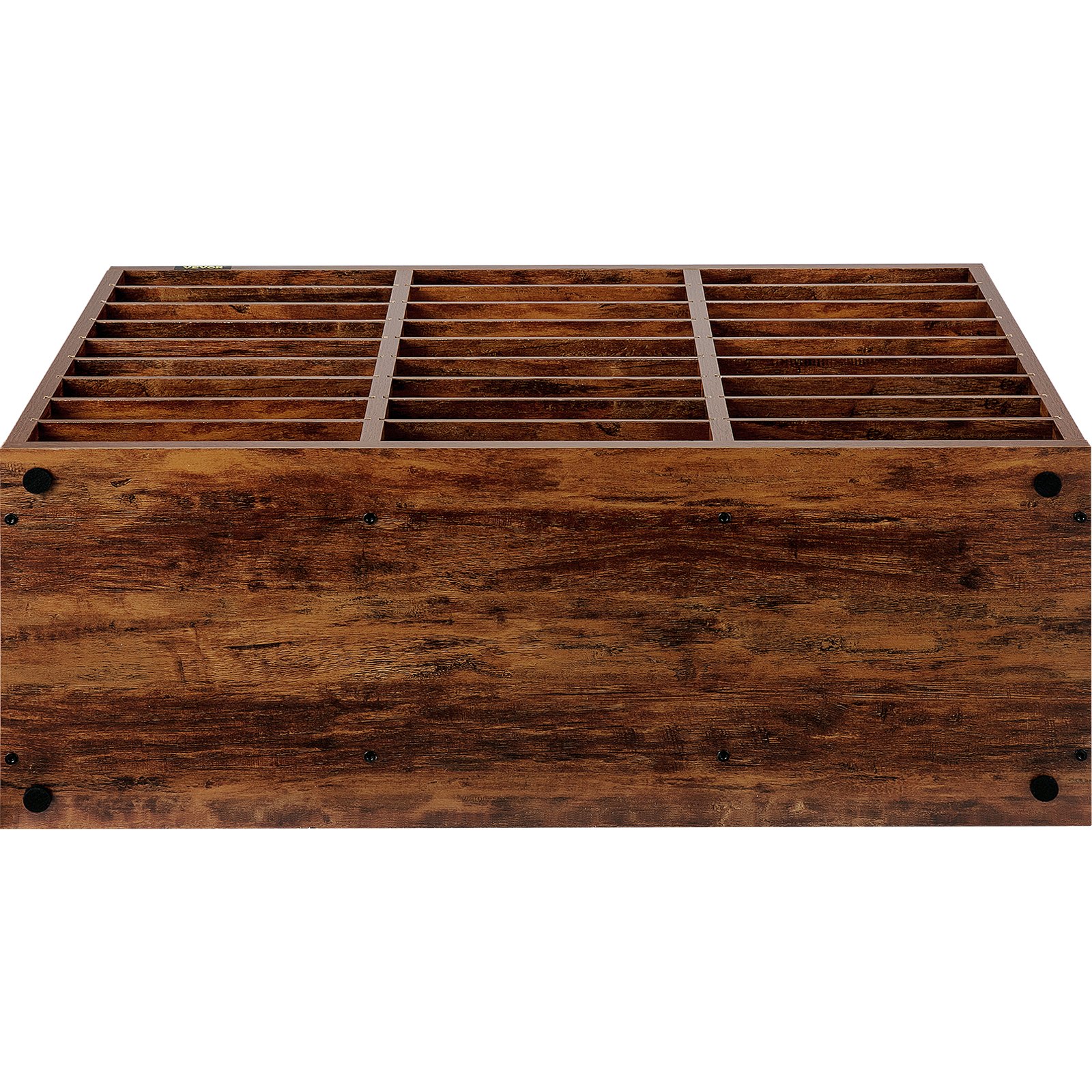 VEVOR 27 Compartments Wood Literature Organizer, Adjustable Shelves ...