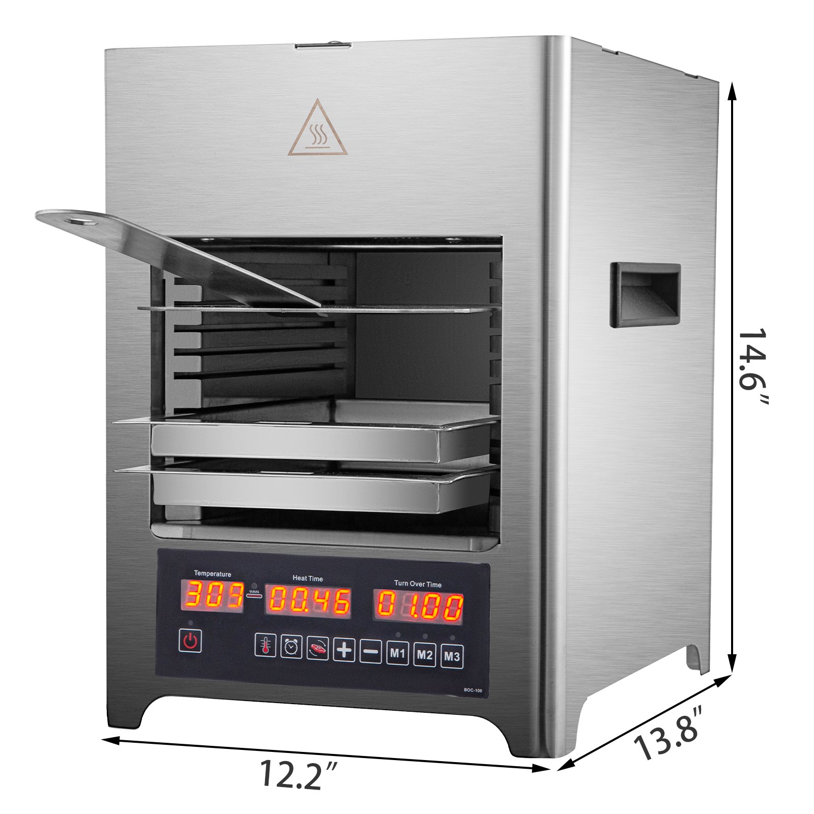 VEVOR 110V Electric Infrared Steak Grill Broiler, 1800W Infrared Steak ...