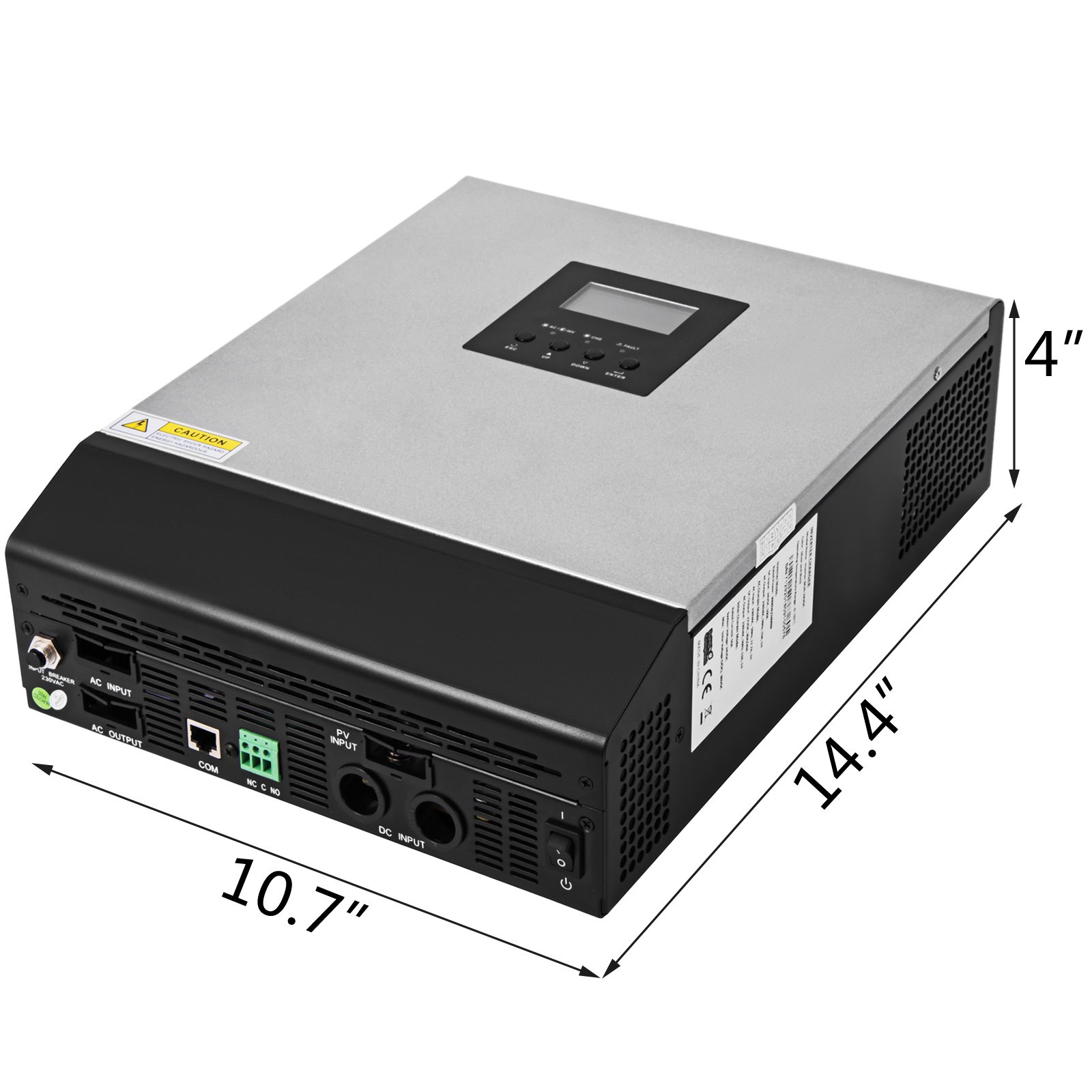 VEVOR VEVOR Inverter 2400W Solar Pure Sine Wave Power 50A Solar Charger ...
