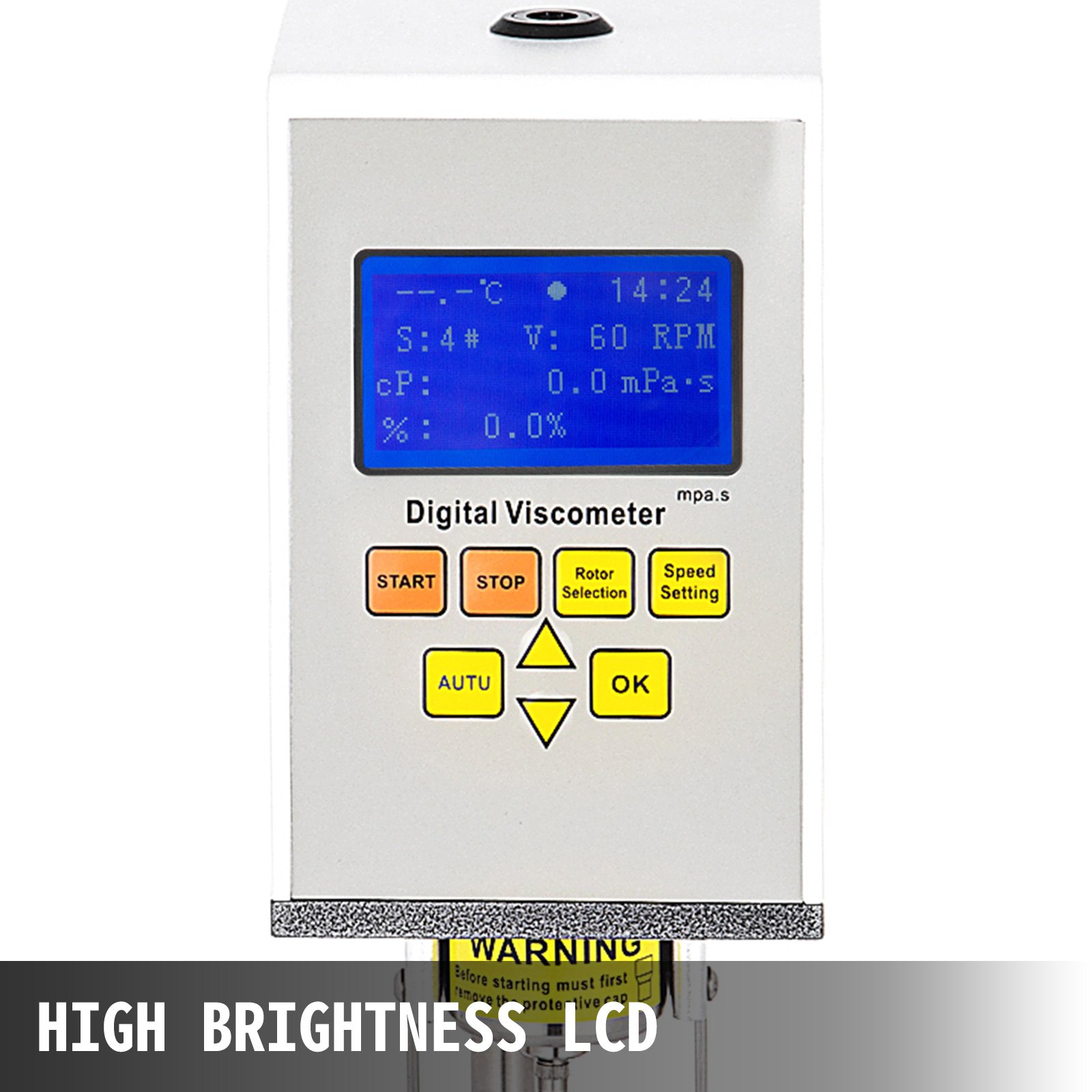 VEVOR Digital Viscometer Ndj-9s Digital Rotary Viscosity Tester ...