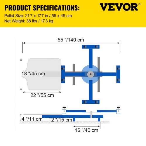 VEVOR Screen Printing Machine, 4 Color 1 Station Screen Printing Press ...