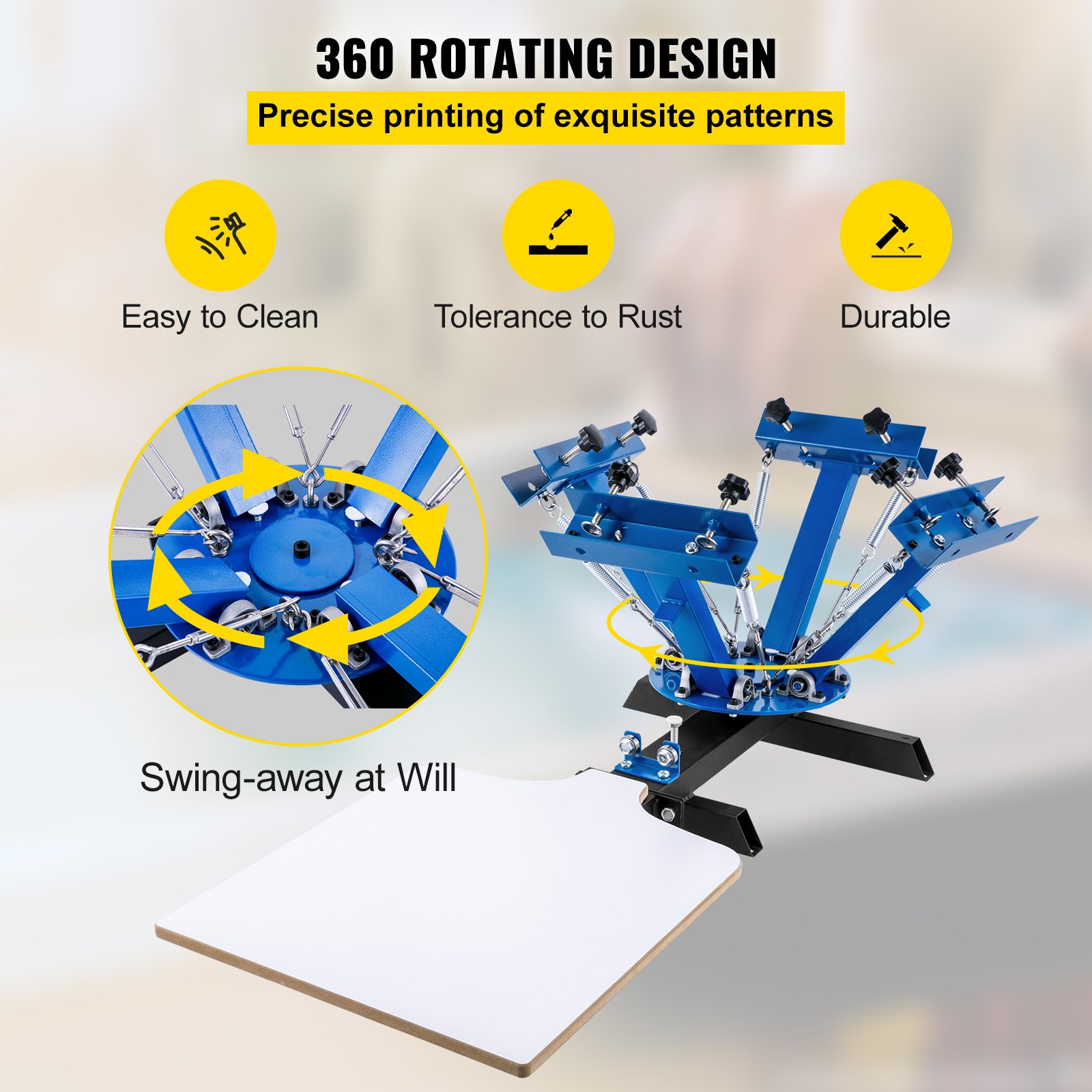 VEVOR VEVOR Screen Printing Machine Silk Screen Printing Machine Screen ...
